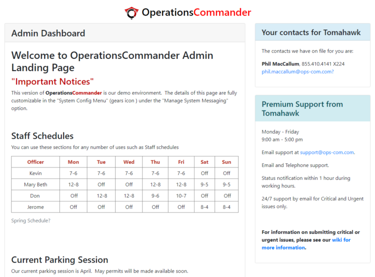 Admin and Client Domains – OPSCOM Academy